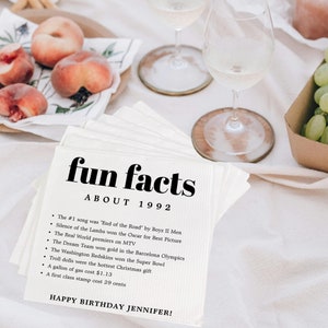 Personalized Birthday Napkins, Birthday Party Napkins, Funny Party ...