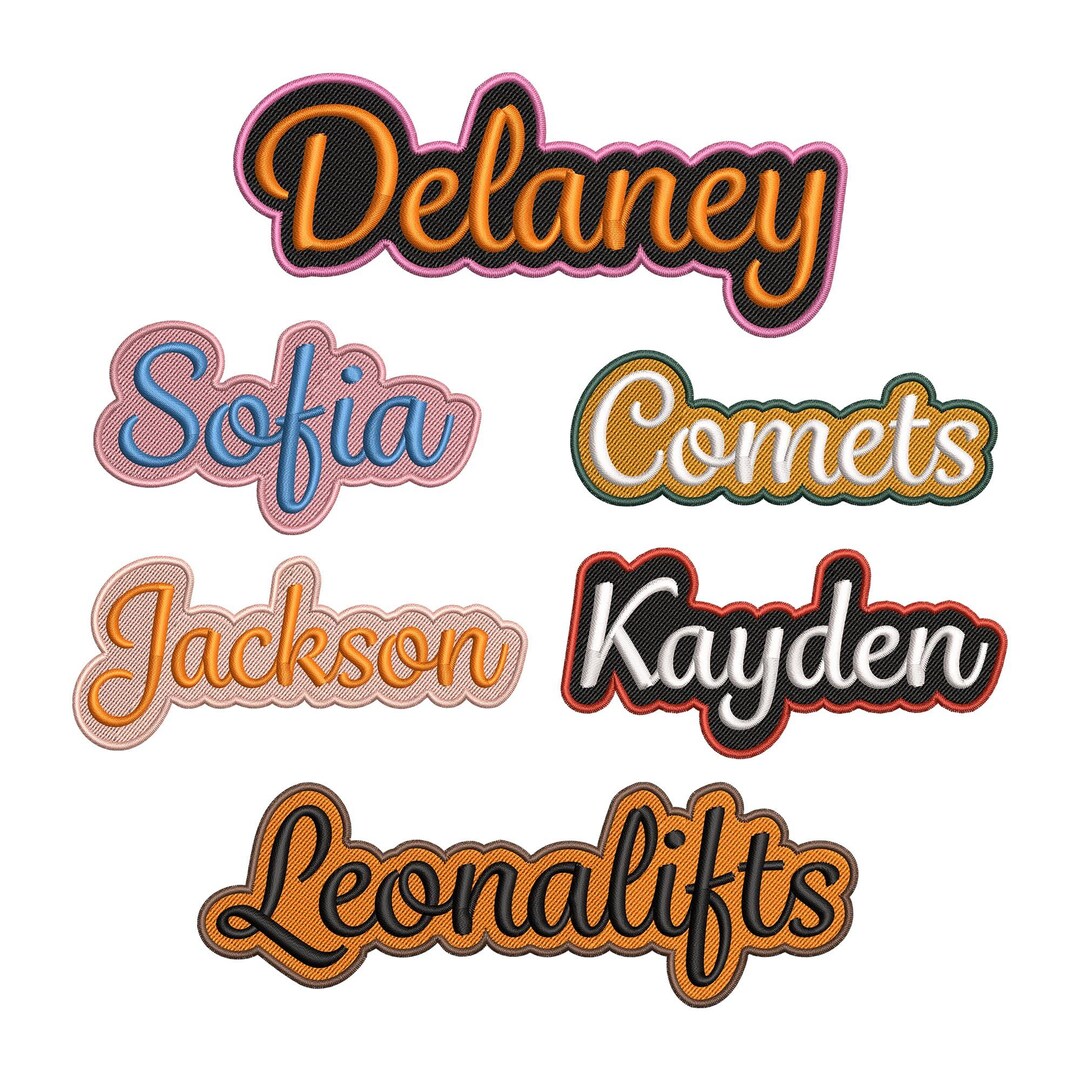 Custom Name Tags Patches, Name Patch Iron On, Sew On, Hook and Loop ...
