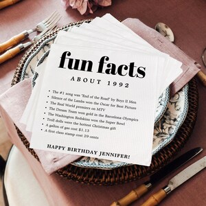 Personalized Birthday Napkins, Birthday Party Napkins, Funny Party ...