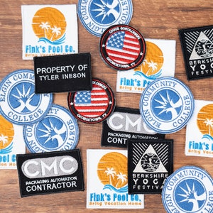 Custom Photo Embroidered Logo Patches, Made With Image Text Logo or Design Patch, Iron on | Sew ...