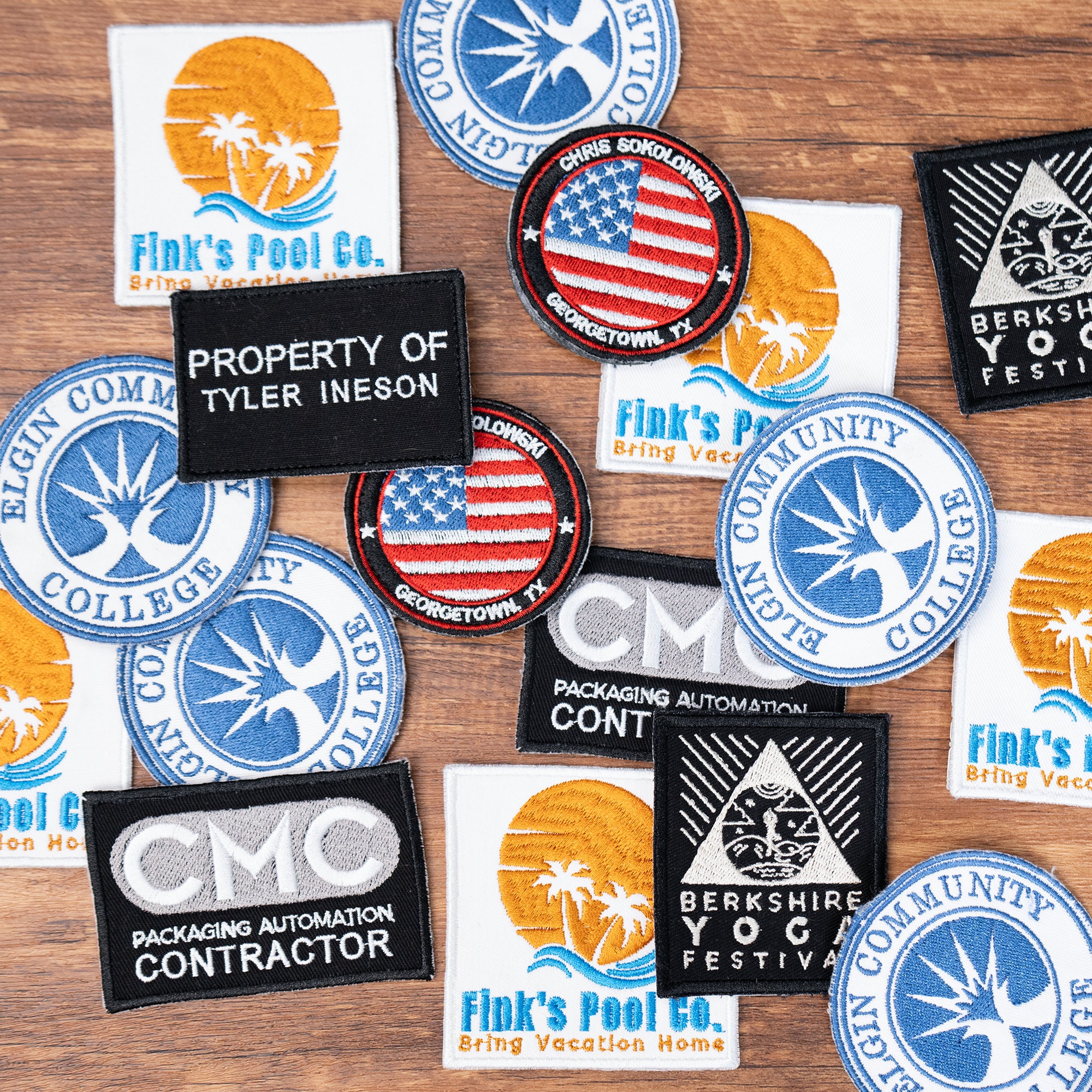Custom Photo Embroidered Logo Patches, Made With Image Text Logo or ...