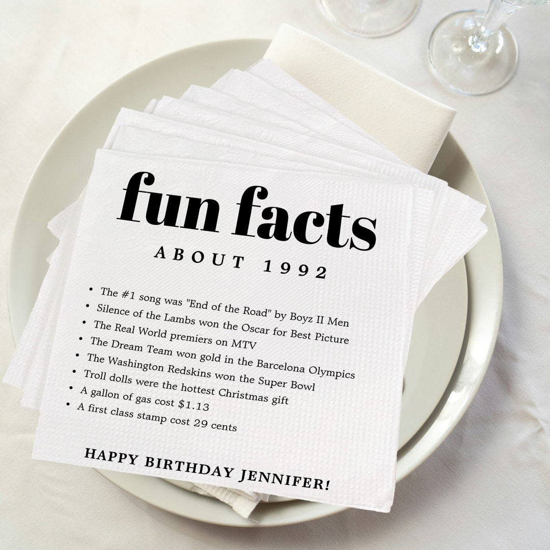 Personalized Birthday Napkins, Birthday Party Napkins, Funny Party ...