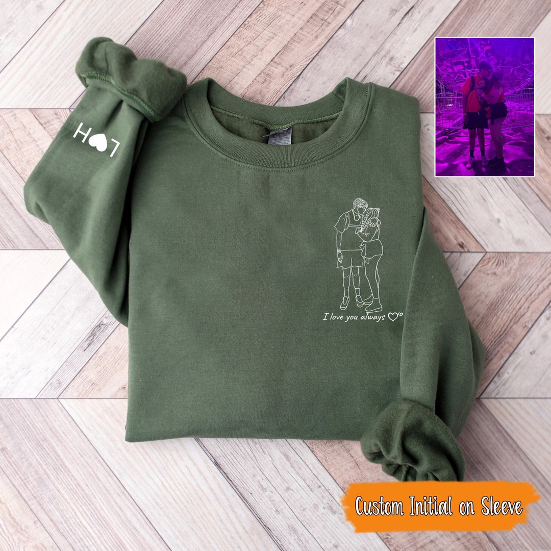 Personalized Embroidered Portrait From Photo Custom Outline - Etsy