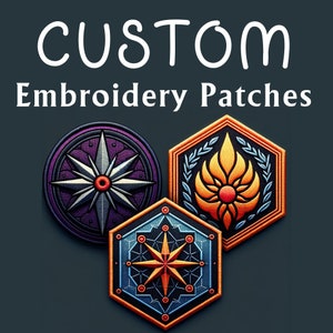 Custom Photo Embroidered Logo Patches, Made With Image Text Logo or ...