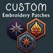 Custom Embroidered Logo Patches, Made With Your Image Text Logo or ...