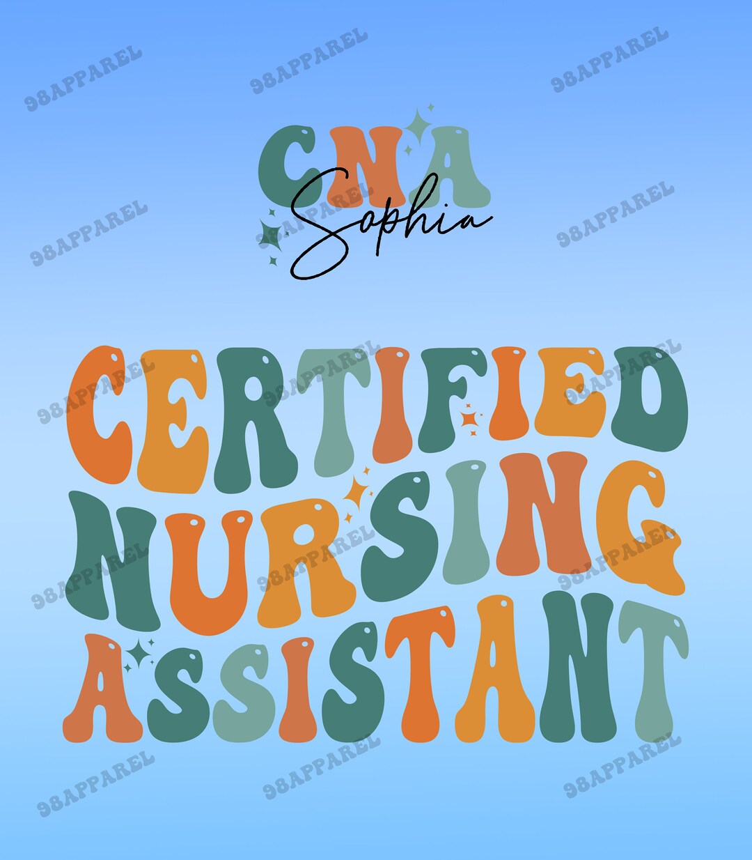 Retro Cna Png Sublimation, Certified Nursing Assistant PNG, CNA Design ...