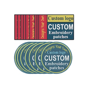 Custom Embroidered Logo Patches, Made With Your Image Text Logo or ...