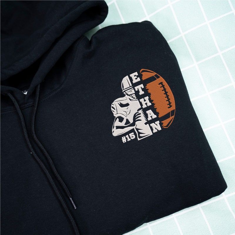 Embroidered Football - Etsy