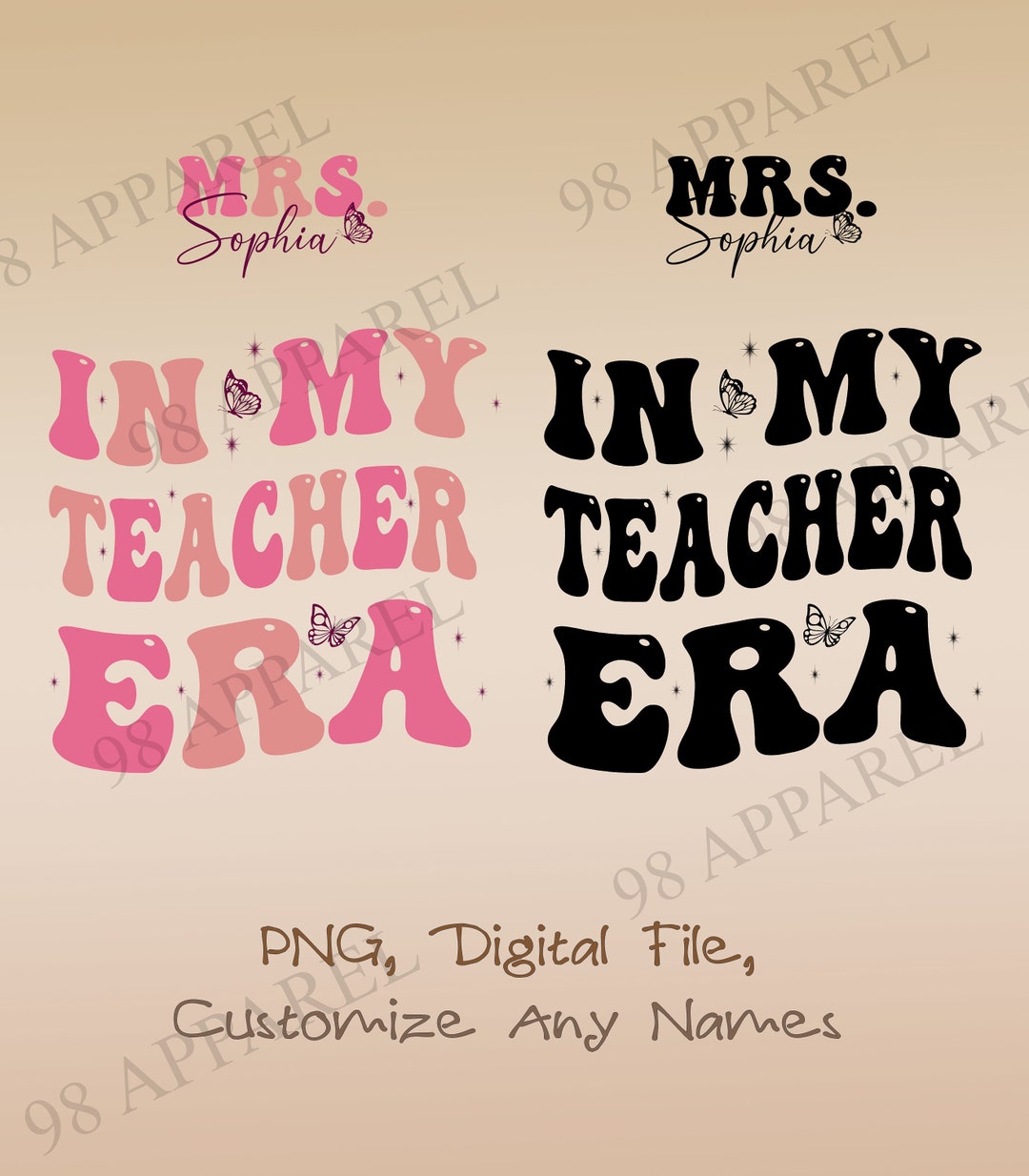 In My Teacher Era Sublimation PNG, in My Cool Teacher Era Design ...