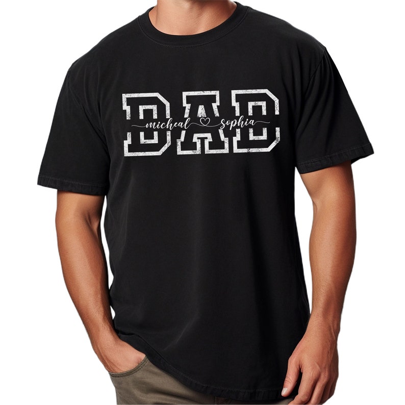 Custom Dad T-shirt, Father's Day Tshirt, Fathers Day Gifts ...