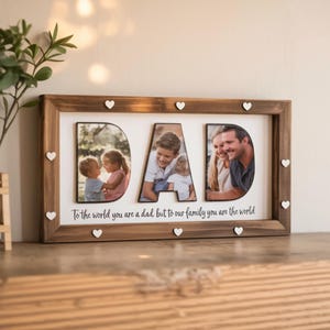 Personalized Photo Sign for Dad, Custom Father's Day Gifts for Daddy ...