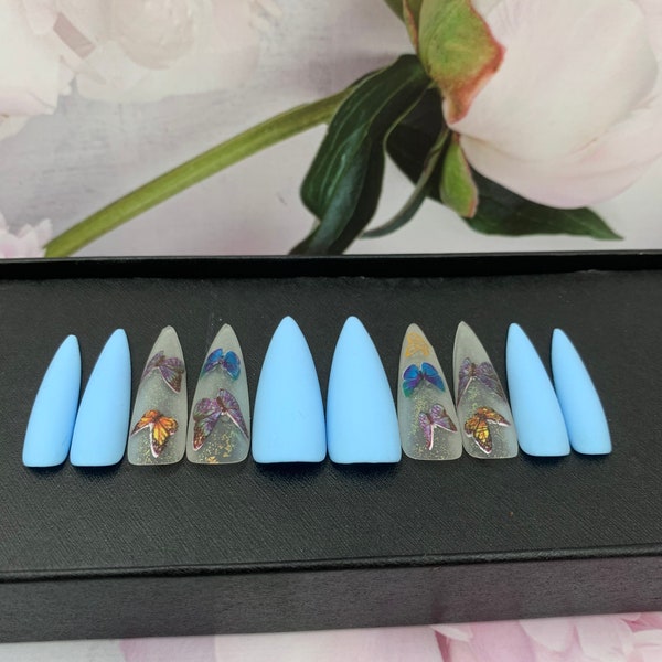 Matte Fake Nails - Etsy