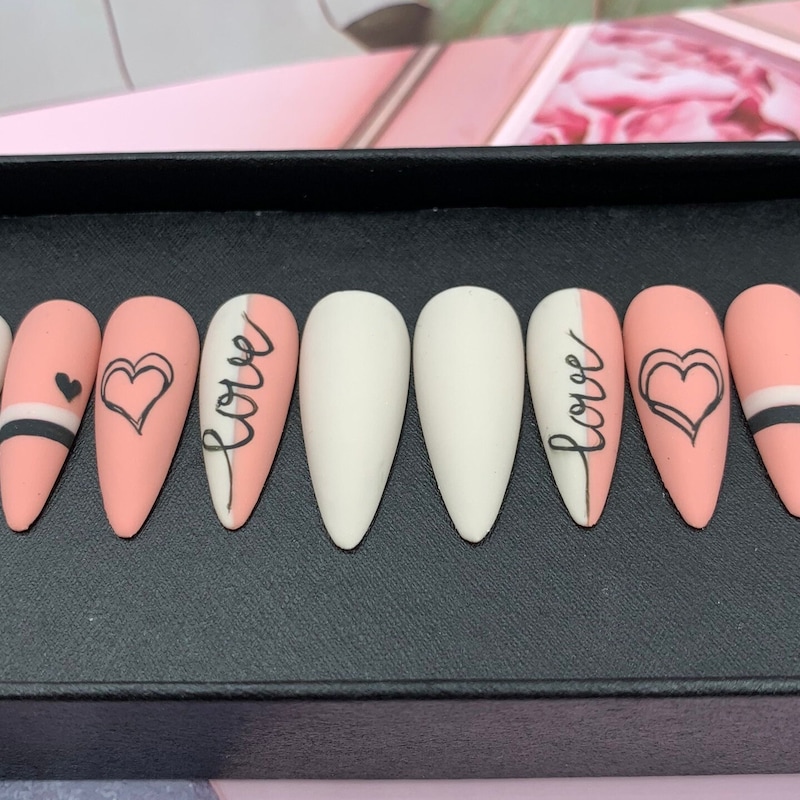 Cute Fake Nails - Etsy