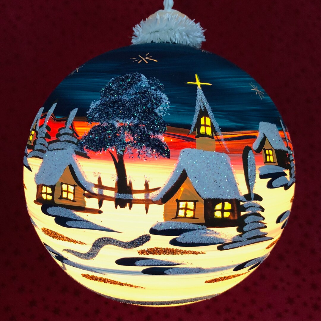 Window Ball Light Ball XL Electric Christmas Ball Made of - Etsy