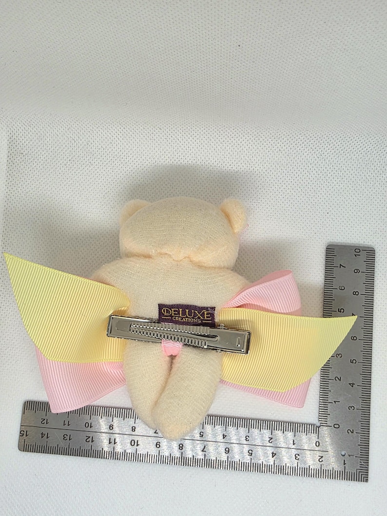 Handmade Teddy Bear Hair Bow - Etsy