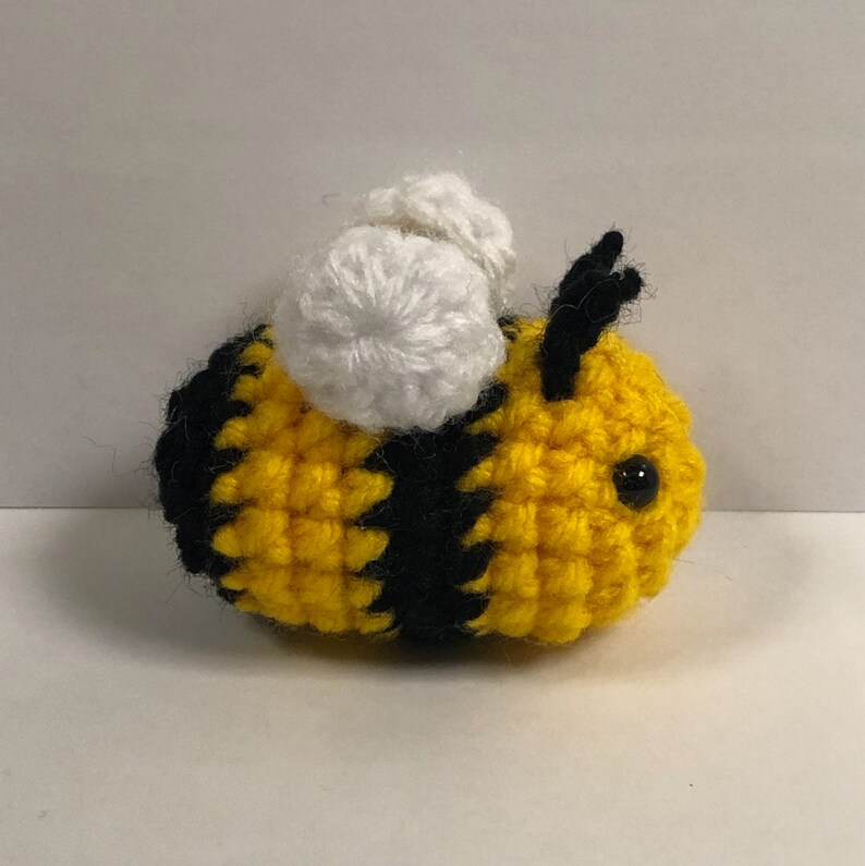 Mini Crochet Bumblebee Keychain Buddy Handmade so Cute - Etsy