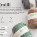 Emilli Yarn (350g): Crochet, Knitting and More, Cord Yarn Perfect for ...
