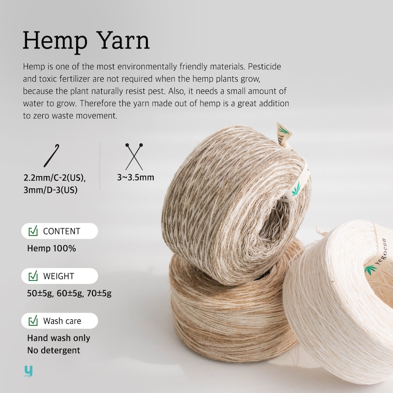 Hemp Yarn - Etsy