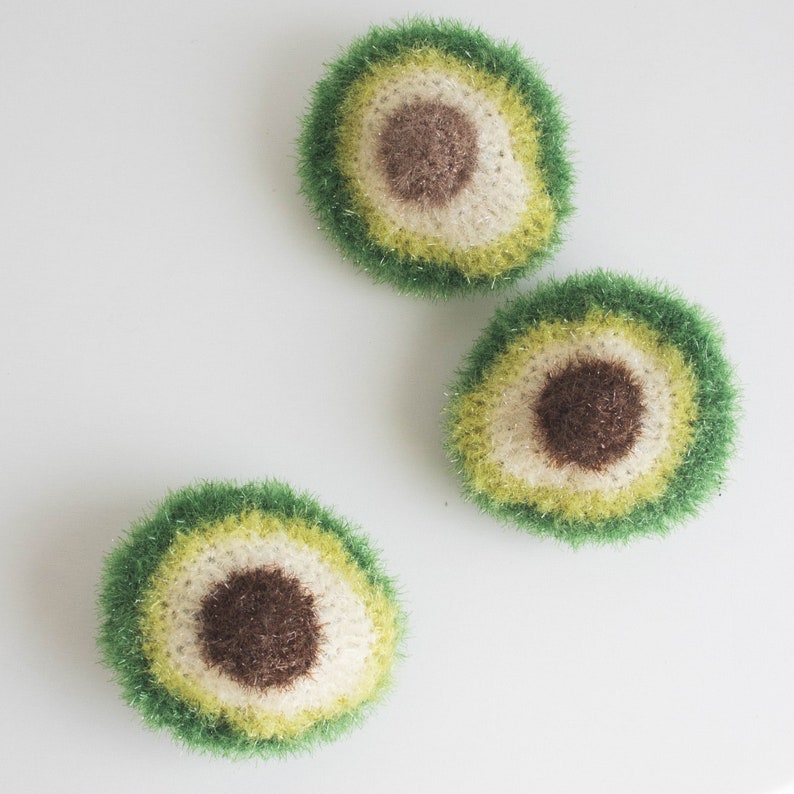 DIY Crochet Scrubber Pattern Avocado Crochet Scrubber Make | Etsy