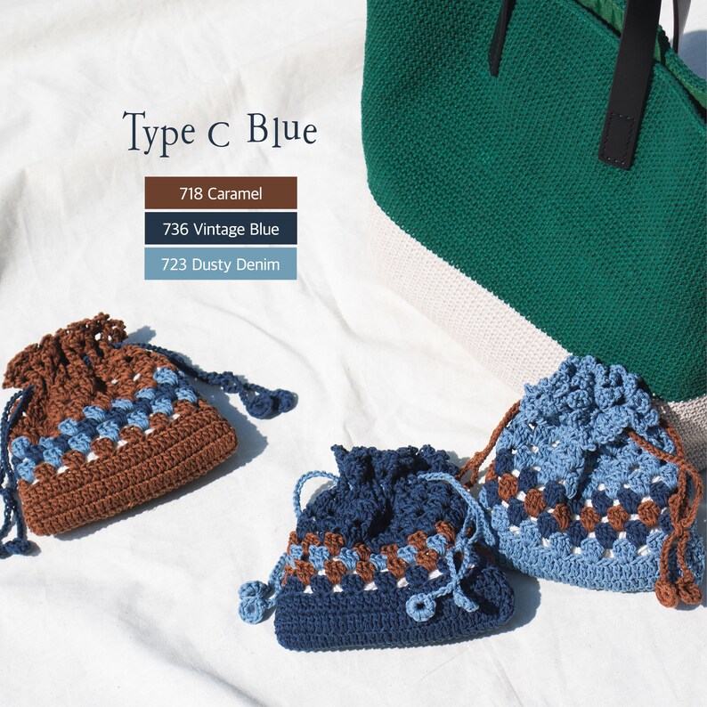 DIY Crochet Pouch Package: Yarn and Pattern Olio Lipstick - Etsy