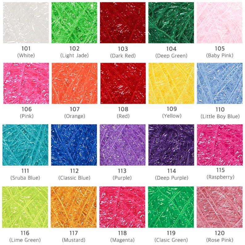 Color [171-216] Scrubber High Luffa Yarn (80g) DIY Yarn for Knitters to ...