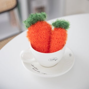 DIY Crochet Pattern - Rabbit & Carrot Scrubber - Etsy