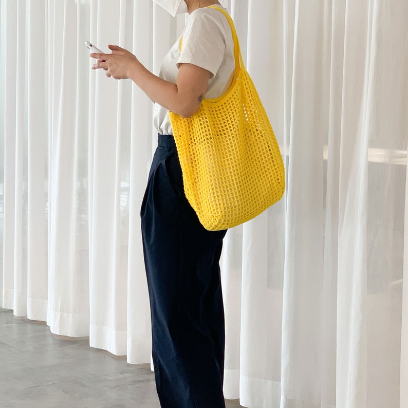 DIY Crochet Bag Pattern - Beach Net Bag Downloadable Pattern Only ...