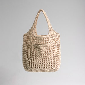 DIY Crochet Bag Pattern - Biscuit Triangle Net Bag (large) Downloadable ...