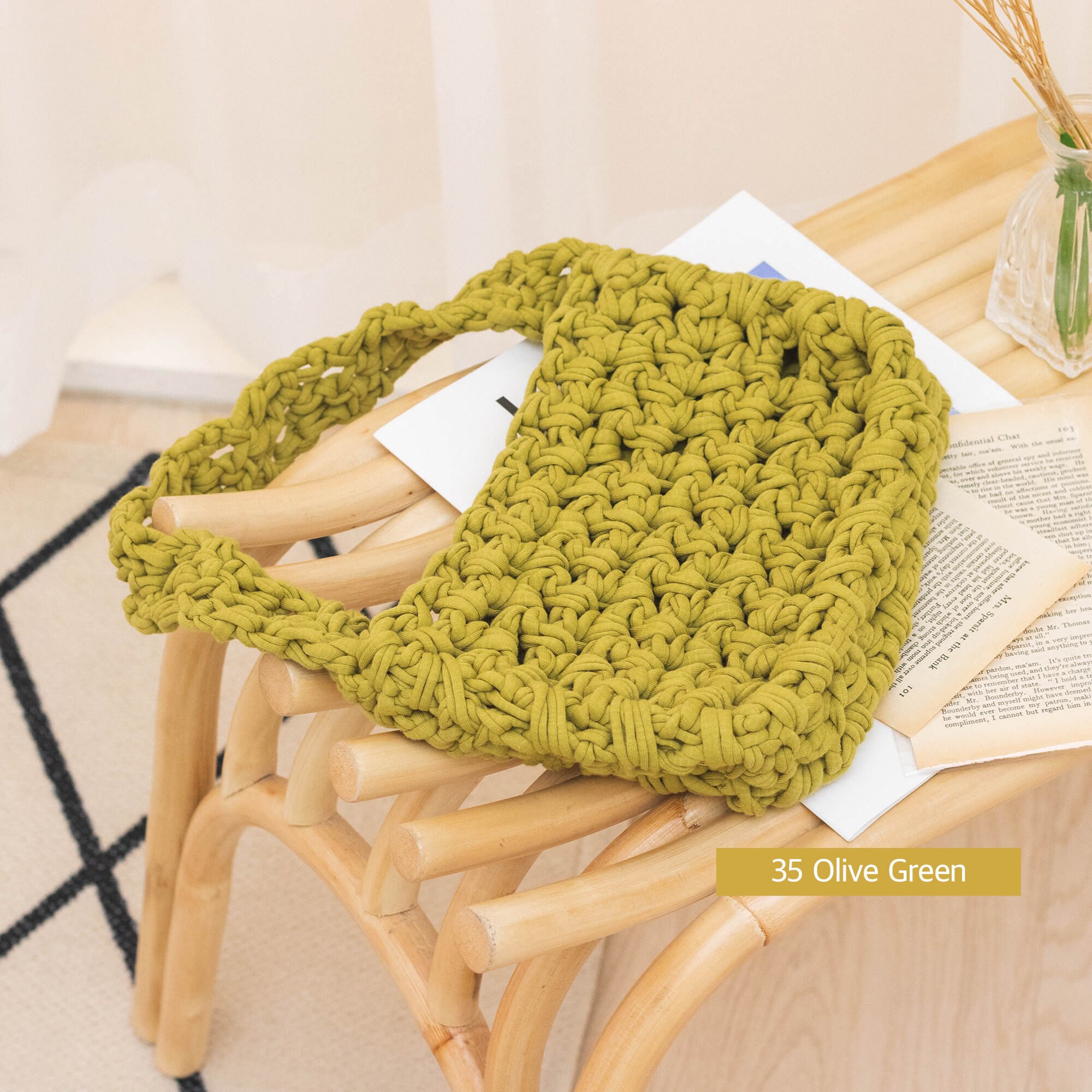 GYB DIY Crochet Package: Renaissance Mini Hobo Bag Yarn - Etsy