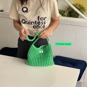 DIY Crochet Bag Pattern - Mini Milli Summer Net Bag Crochet Pattern ...