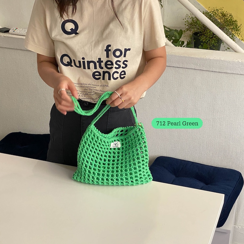 DIY Crochet Bag Pattern - Mini Milli Summer Net Bag Crochet Pattern ...