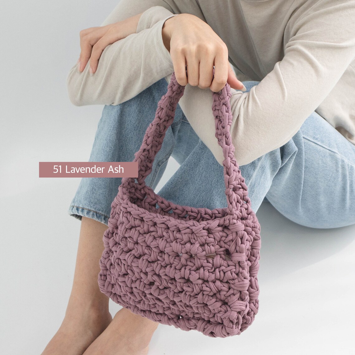 GYB DIY Crochet Package: Renaissance Mini Hobo Bag - Yarn, Tools and ...