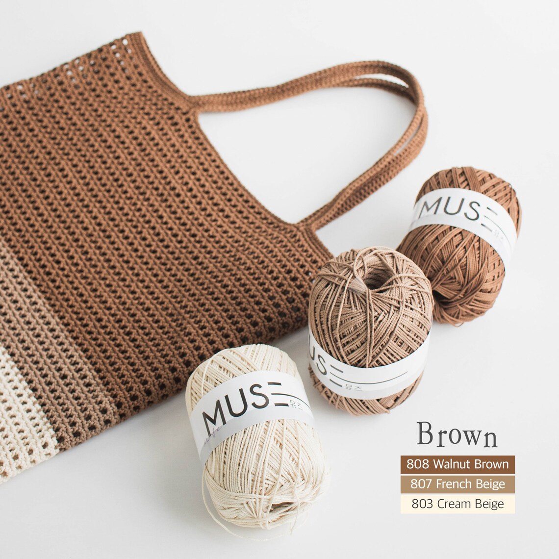 DIY Crochet Bag Package: Yarn and Printed Pattern Included | Etsy Singapore