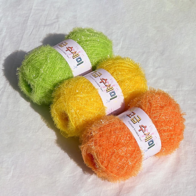 Colorful Scrubber Yarn (80g), DIY Knit Luffa Yarn - Etsy