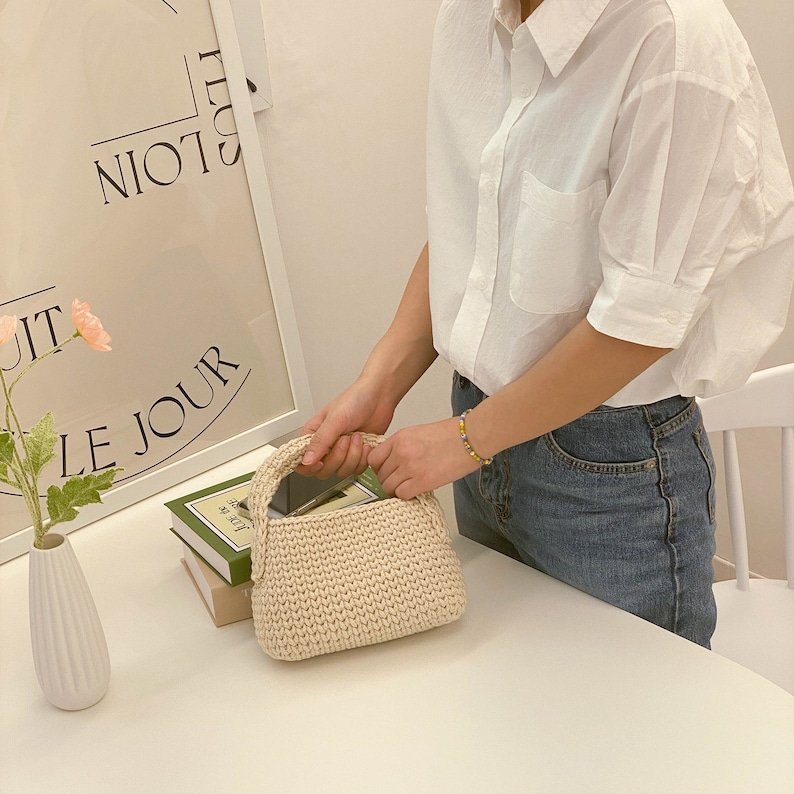 DIY Crochet Bag Pattern: Emilli Lego Bag, Crochet Bag, Cute, Easy Tote ...