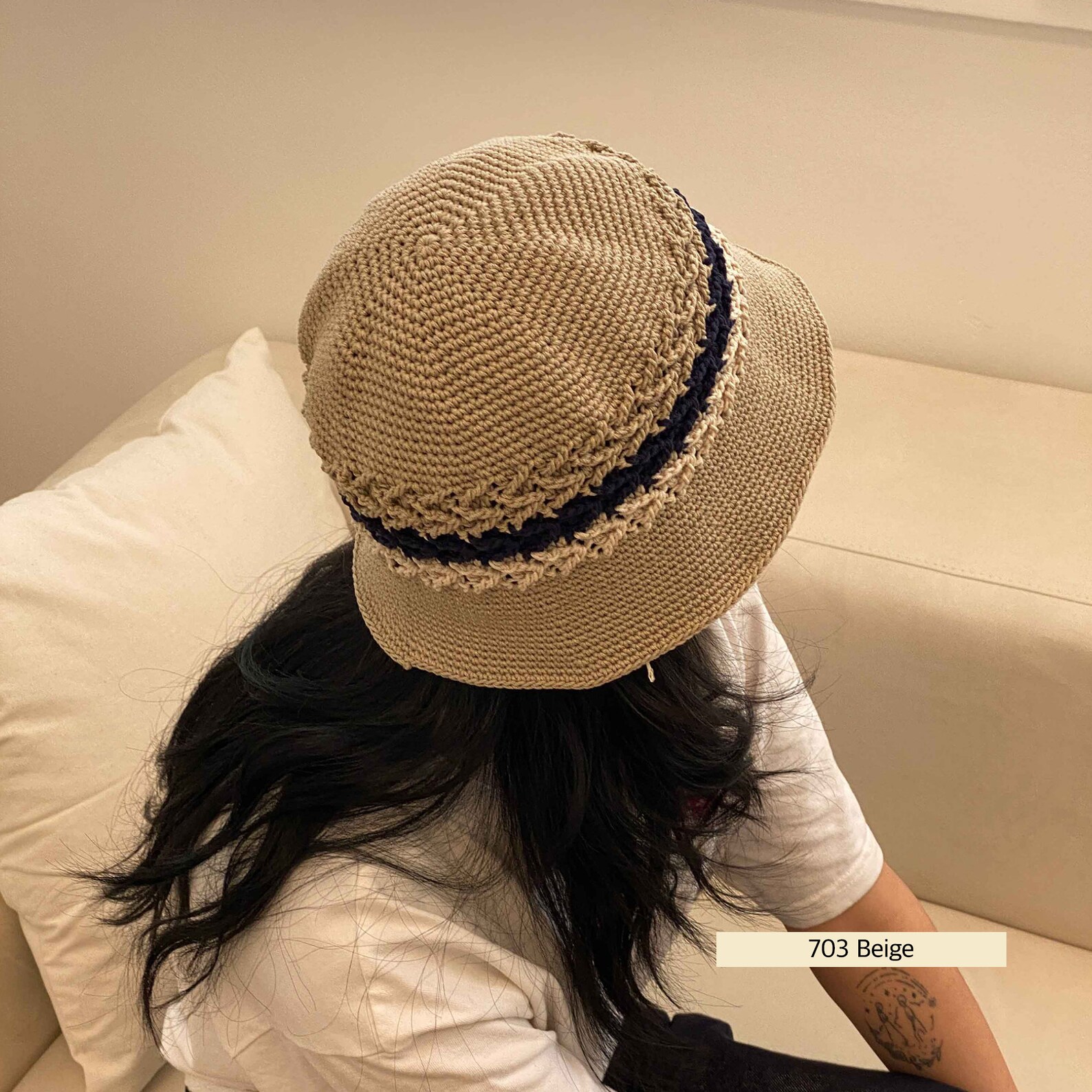 DIY Crochet Bag Package: Yarn and Pattern Olio Bucket Hat | Etsy