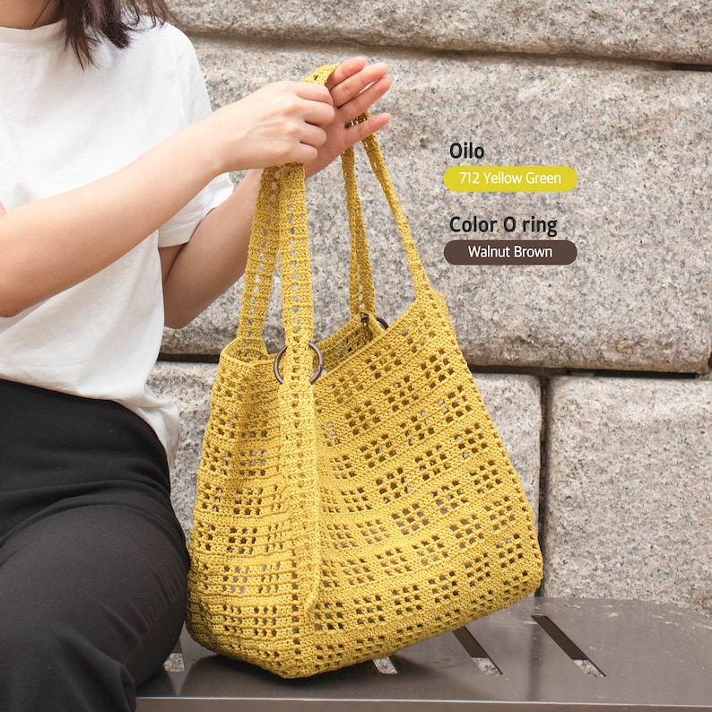 DIY Crochet Bag Package: Yarn and Pattern Accessories Olio - Etsy