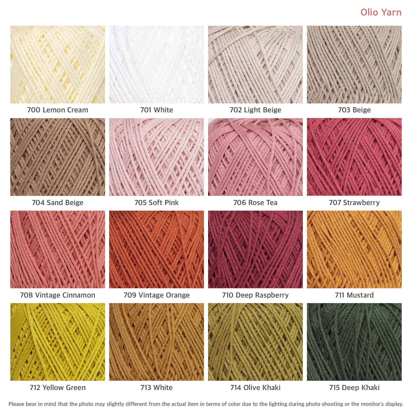Olio Yarn: Crochet, Knitting and More, Acrylic Yarn Perfect for Bags ...