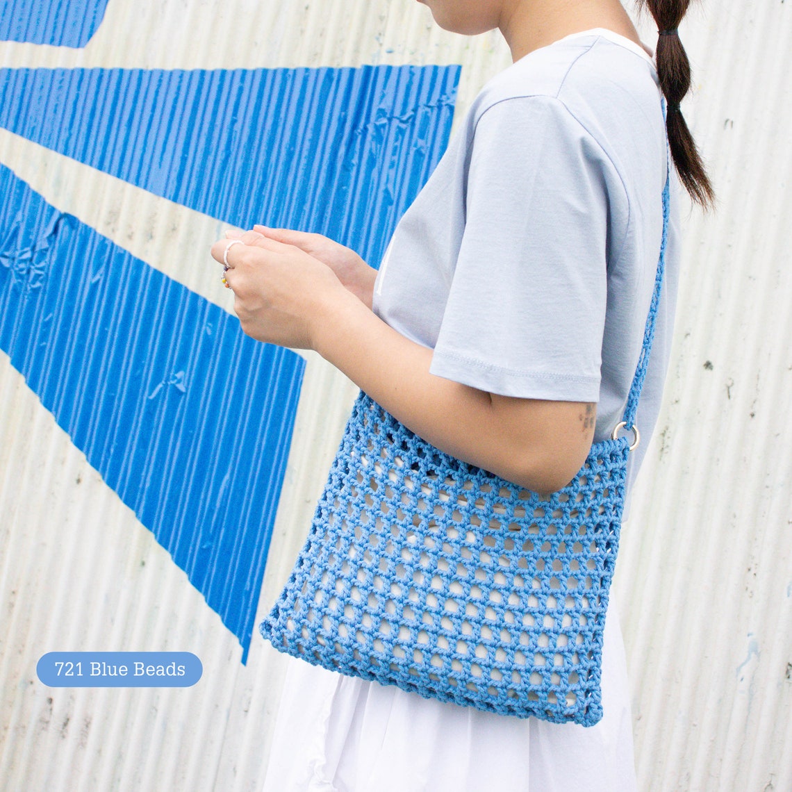 DIY Crochet Bag Pattern - Mini Milli Summer Net Bag Crochet Pattern ...