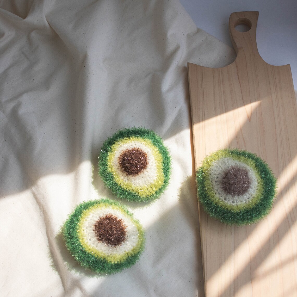 DIY Crochet Scrubber Pattern Avocado Crochet Scrubber Make | Etsy