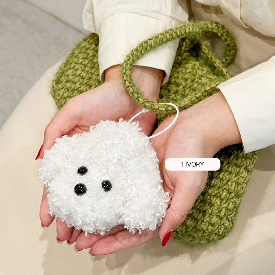 DIY Key Ring Package: Yarn and Pattern - Nuvole Mummer Key Ring ...