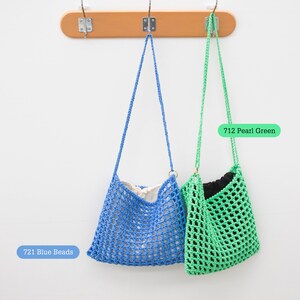DIY Crochet Bag Pattern - Mini Milli Summer Net Bag Crochet Pattern ...