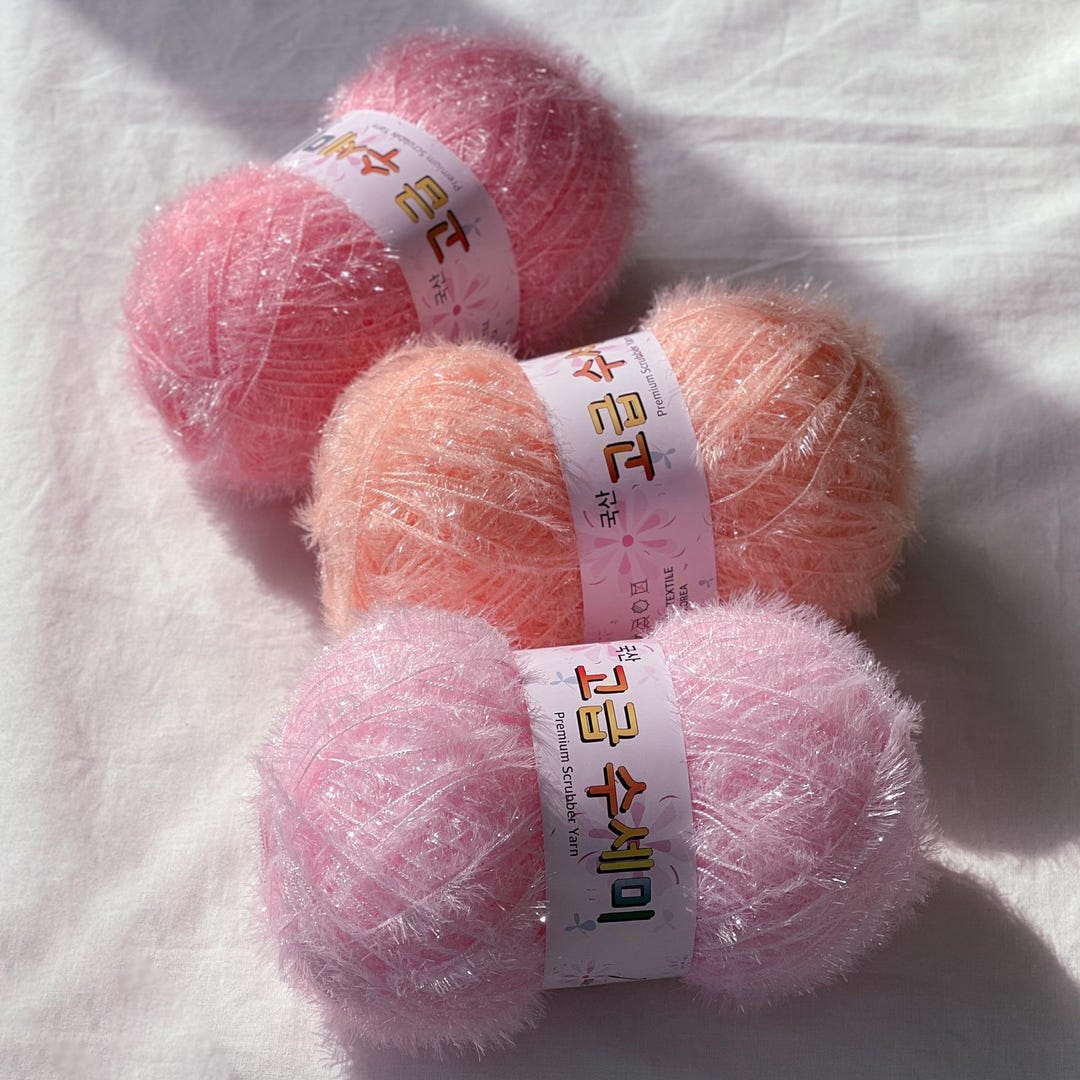 Colorful Scrubber Yarn (80g), DIY Knit Luffa Yarn - Etsy