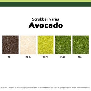 DIY Crochet Avocado Scrubber Kit: Yarn & Printed Pattern - Etsy