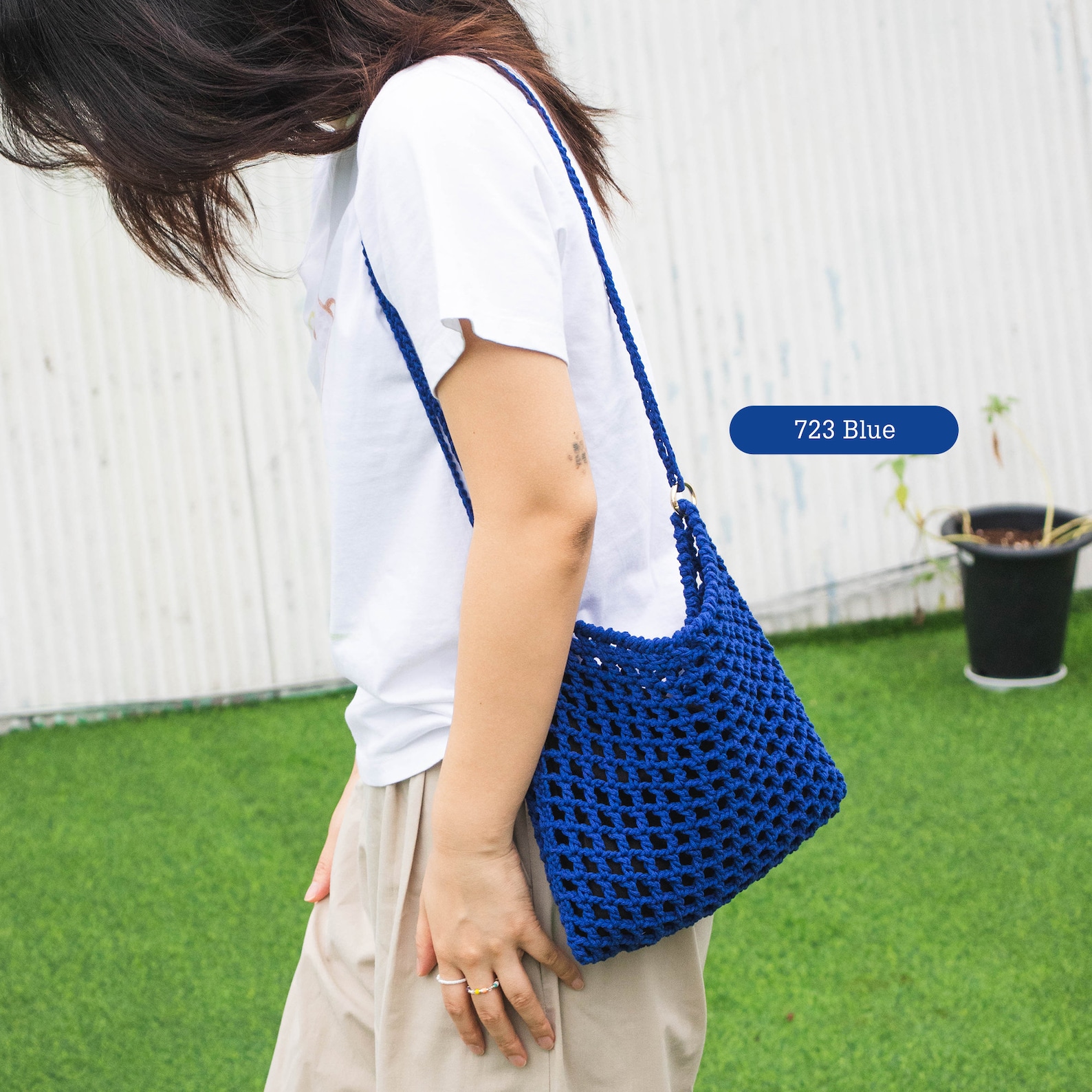 DIY Crochet Bag Pattern - Mini Milli Summer Net Bag Crochet Pattern ...