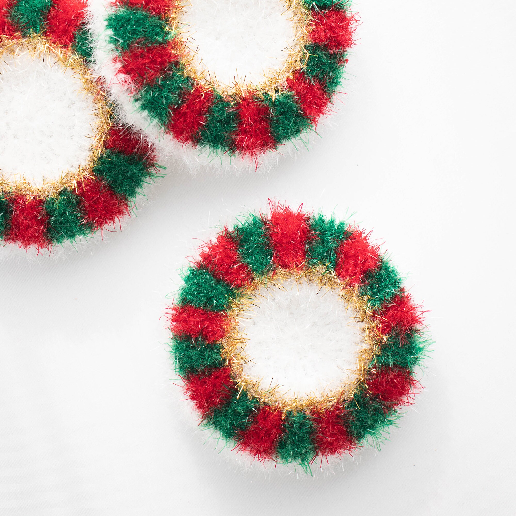 DIY crochet scrubber pattern Christmas wreath crochet | Etsy