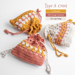 DIY Crochet Pouch Package: Yarn and Pattern - Olio Lipstick Pouch DIY ...