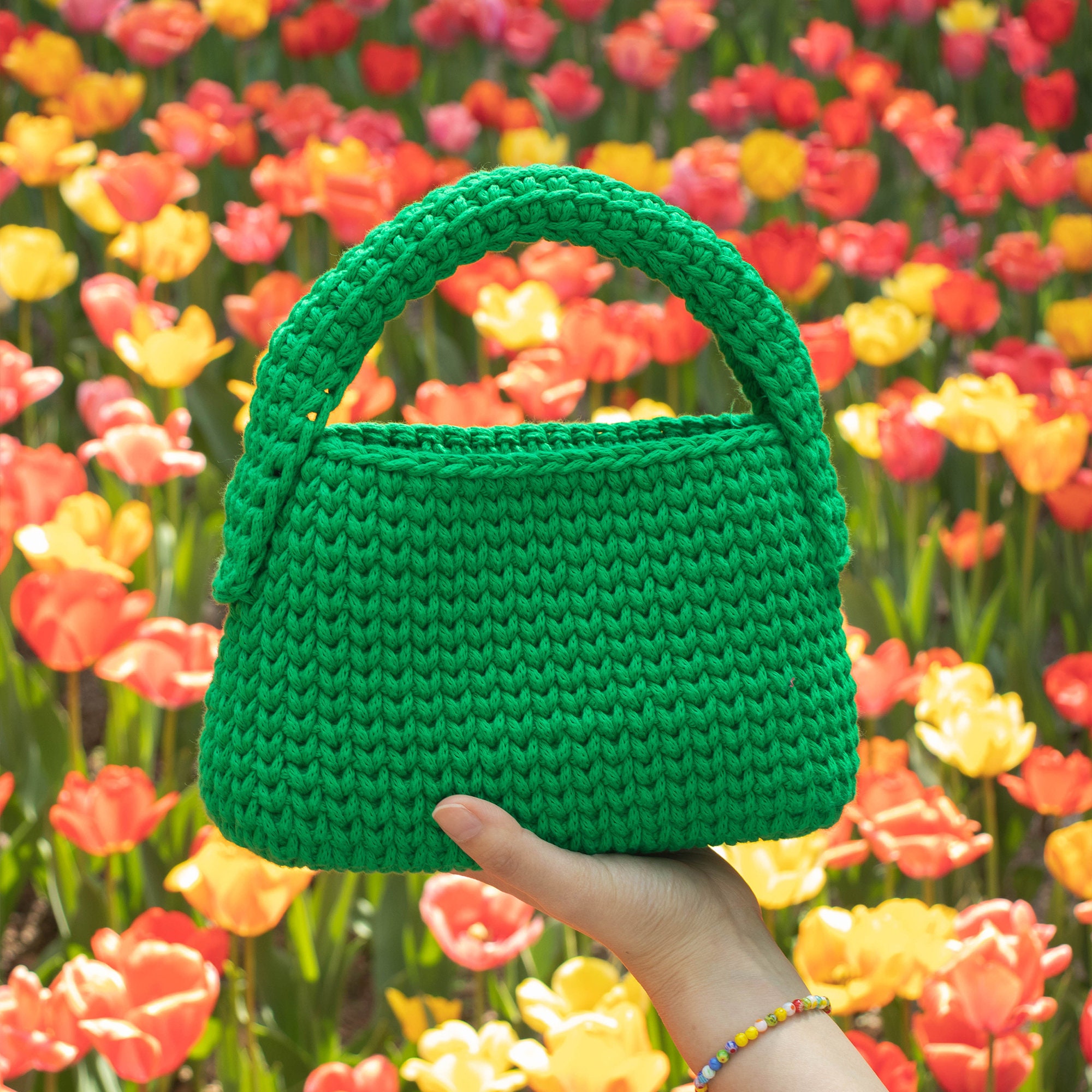 DIY Crochet Bag Pattern: Emilli Lego Bag, Crochet Bag, Cute, Easy Tote ...