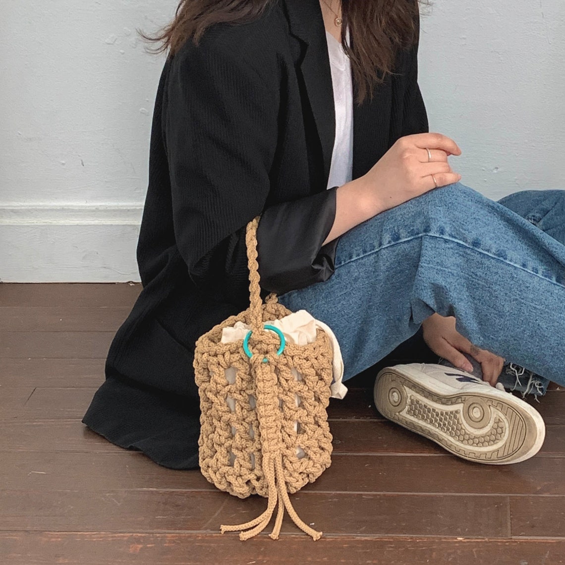 Patron de sac DIY au crochet - sac Jemilli Merci, sac au crochet simple ...