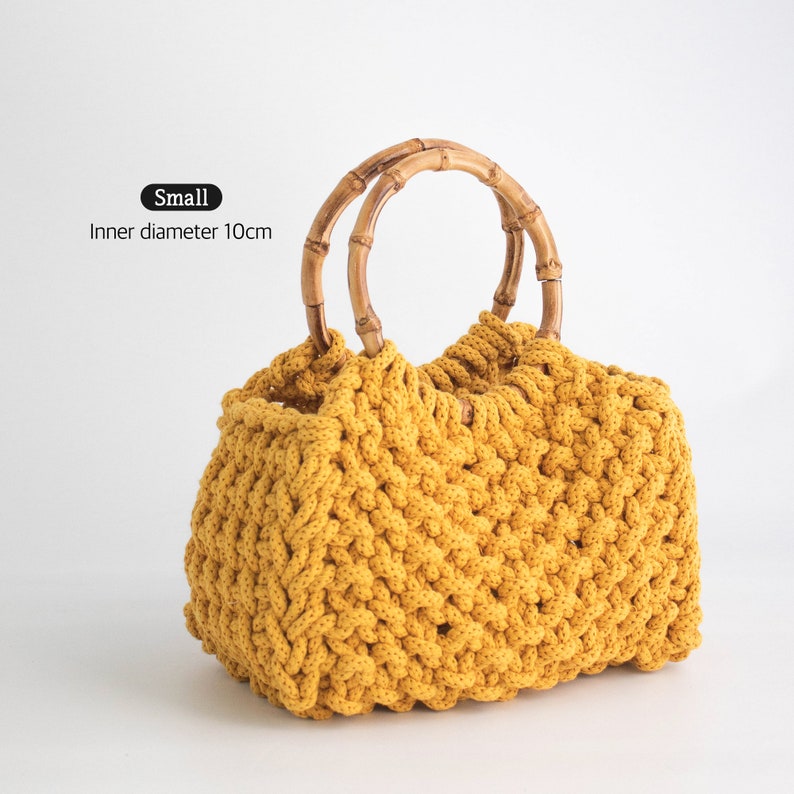 Bamboo Circular Handles for Tote Purse Bag Set of 2 | Etsy